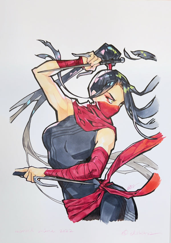 Rose Besch - Marvel Anime 2022: Elektra – ComicSketchArt