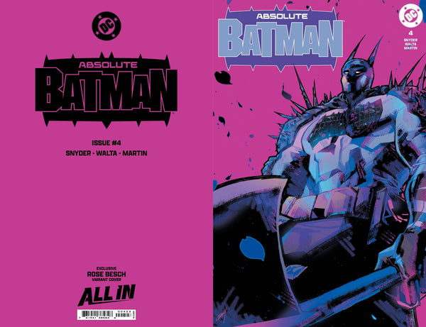 Rose Besch Absolute Batman #4 Foil Variant – ComicSketchArt